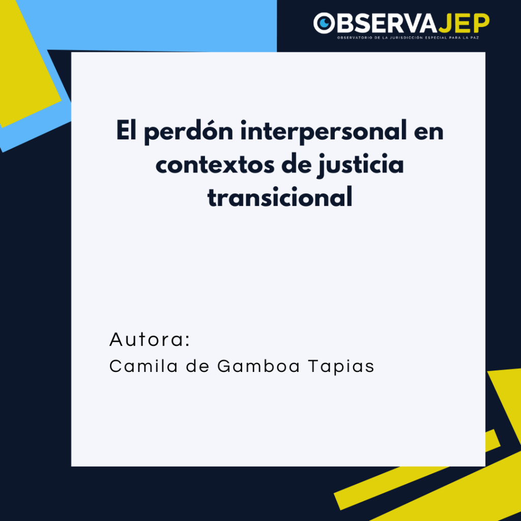 Publicaciones – Repositorio – Observa JEP